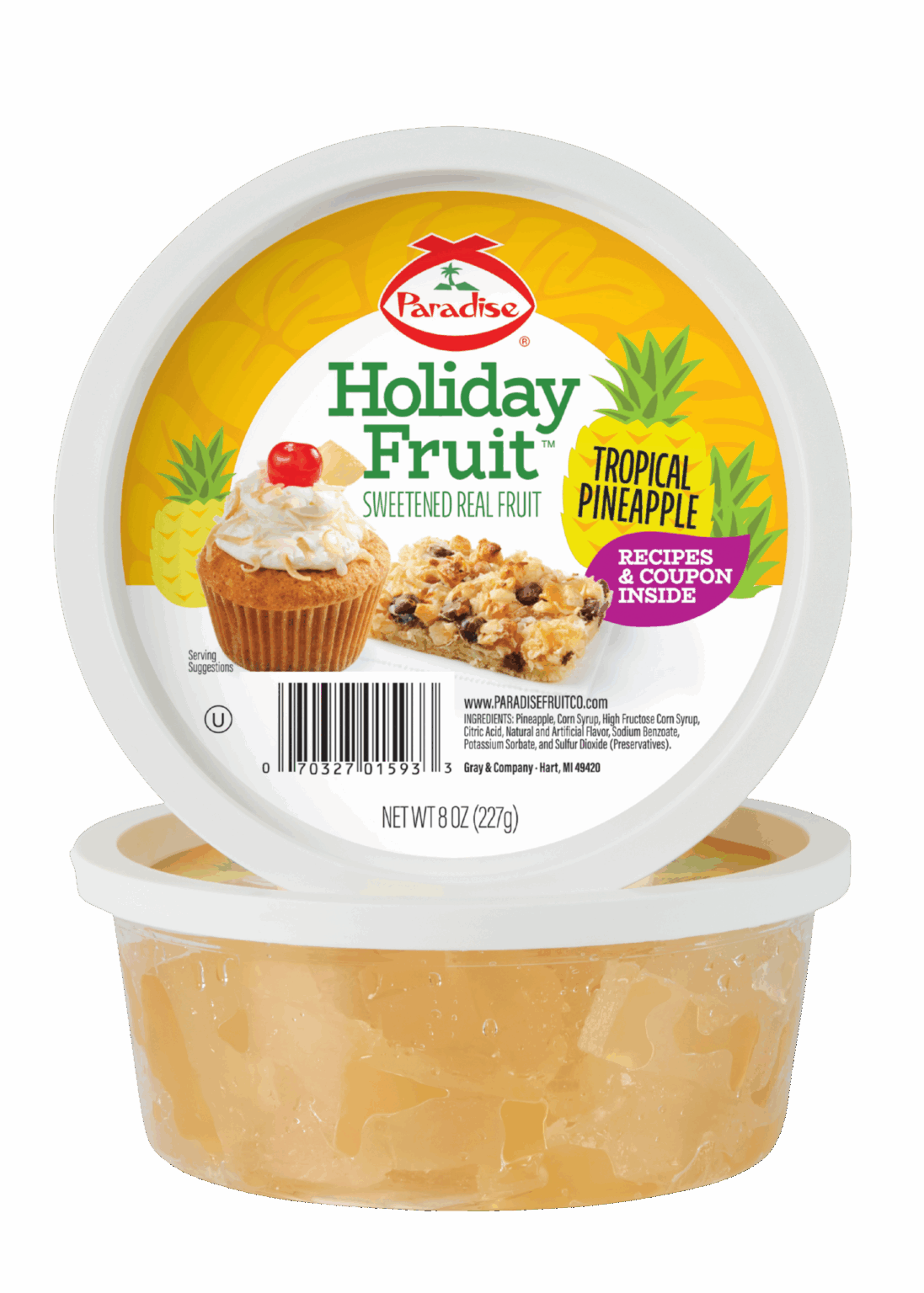 Candied Pineapples, Red, Green, Natural Pineapple | Buy Direct, Paradise